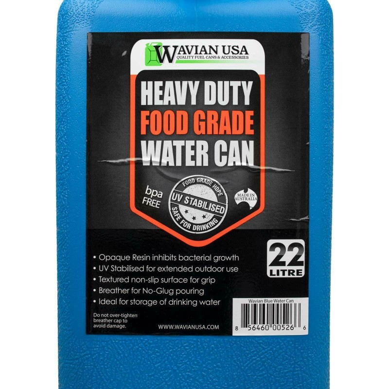 Wavian 5 Gallon 22L Drinking Water BPA Free Jerry Can Jug Container