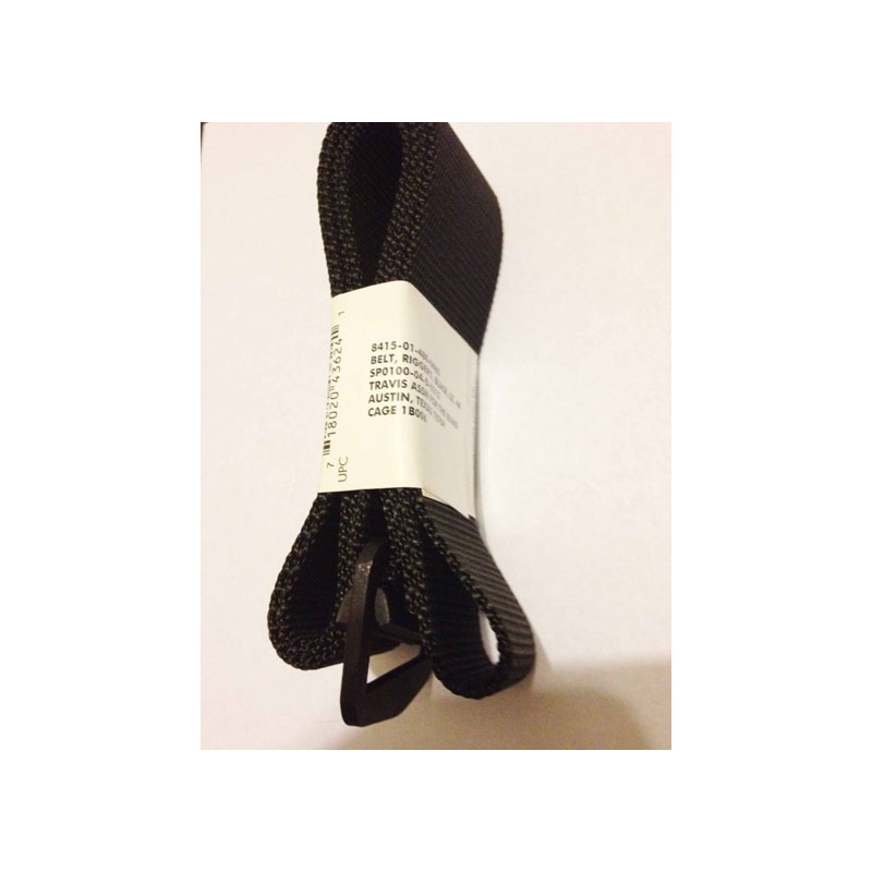 Military Army Combat Rappelling Black Nylon Uniform BDU Riggers Belt 44"