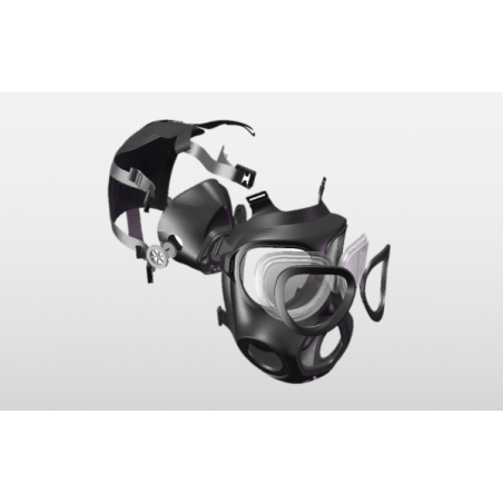 Genuine South Korean K3 NATO CBRN Reusable Full Face Gas Mask ...