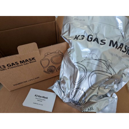 Genuine South Korean K3 NATO CBRN Reusable Full Face Gas Mask ...