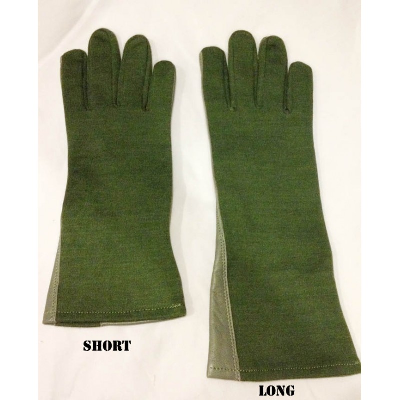 Hank's Surplus Nomex Aviator Pilot Flyer's Flight Leather Gloves